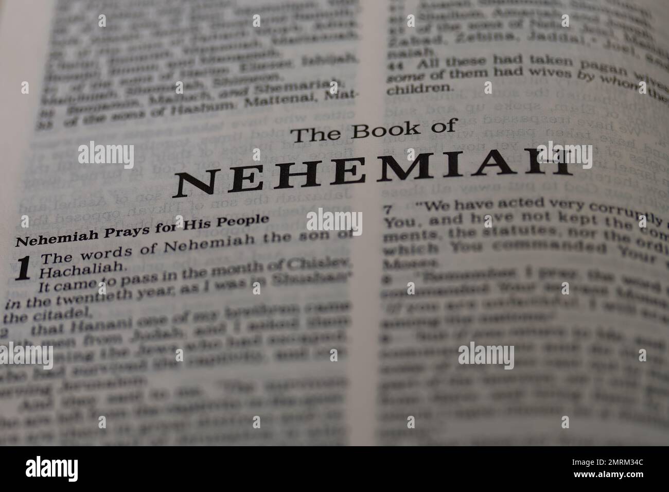 Book of nehemiah hi-res stock photography and images - Alamy