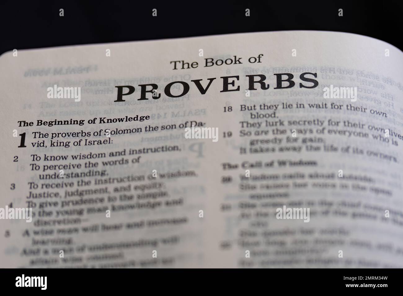 Book of proverbs hi-res stock photography and images - Alamy