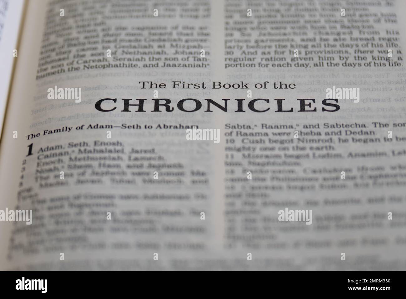 First chronicles bible hi-res stock photography and images - Alamy