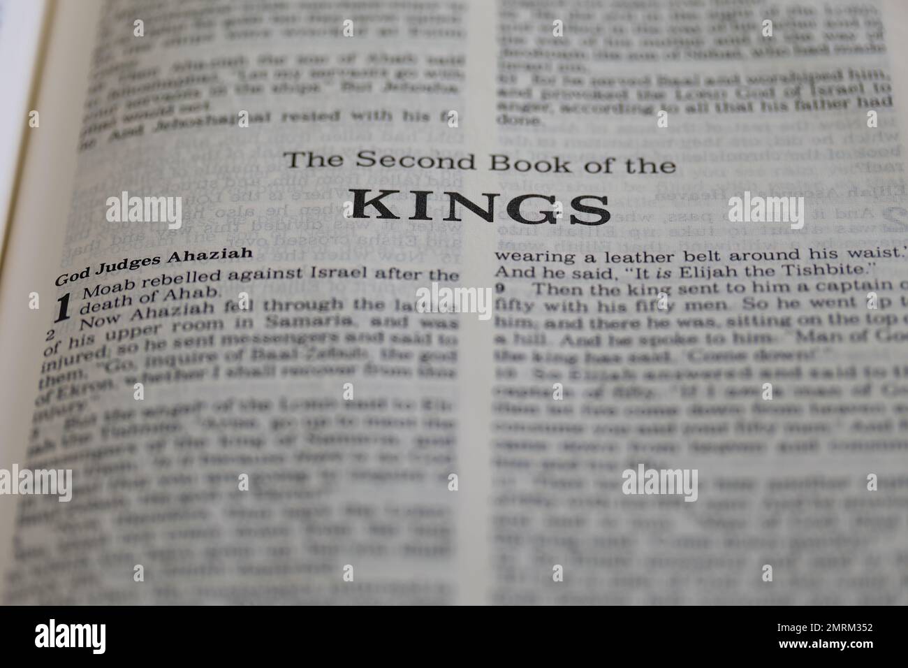 Book of second kings hi-res stock photography and images - Alamy