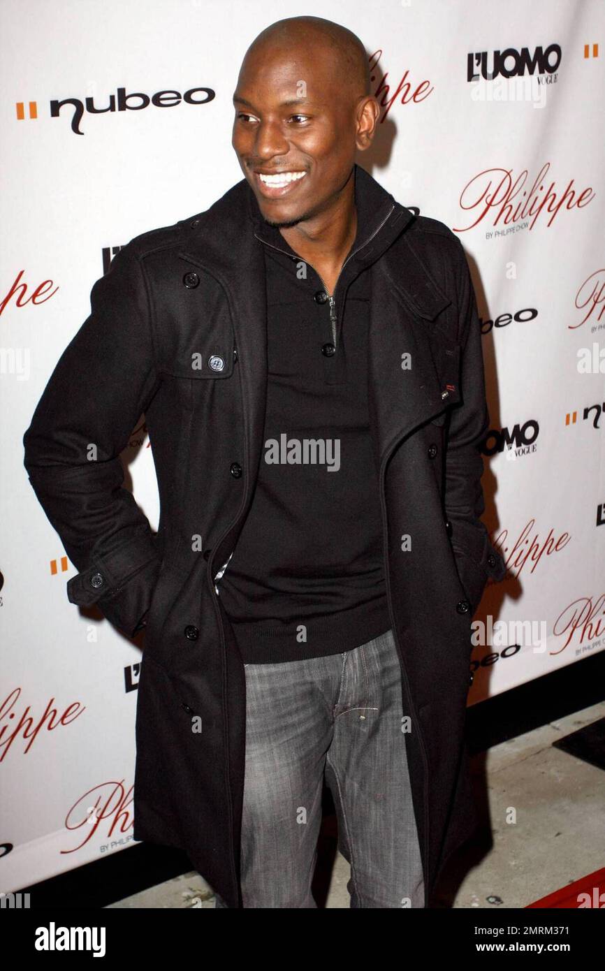 Tyrese Gibson arrives at the launch party for Kobe Bryant's "L'Uomo ...
