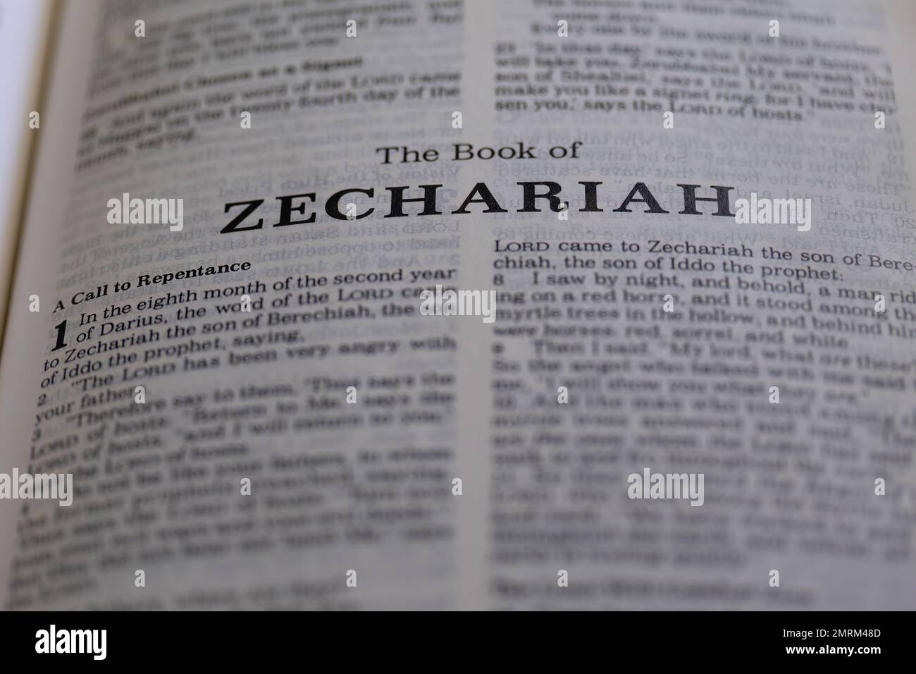 The book of zechariah hi-res stock photography and images - Alamy