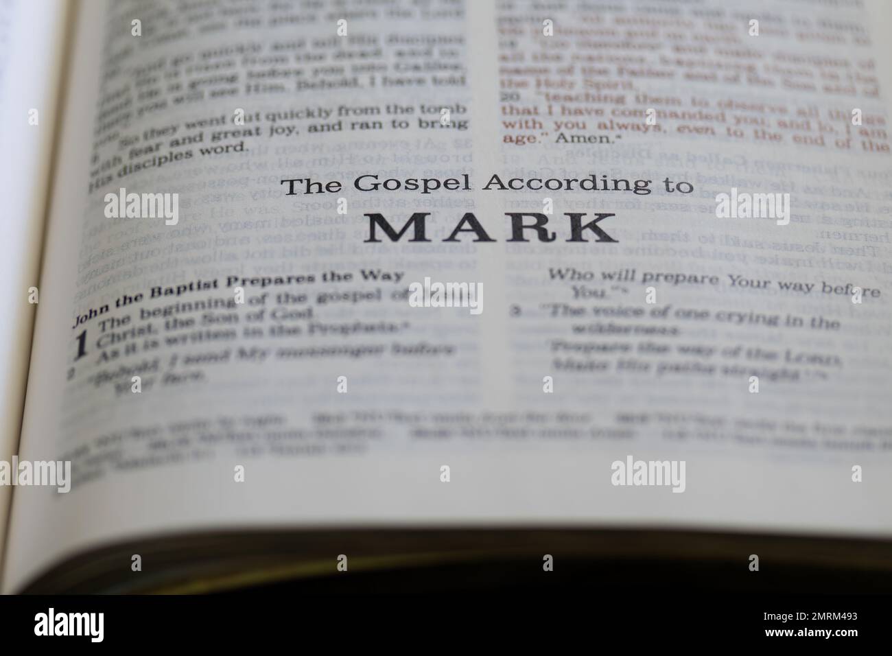 Gospel mark chapter hi-res stock photography and images - Alamy