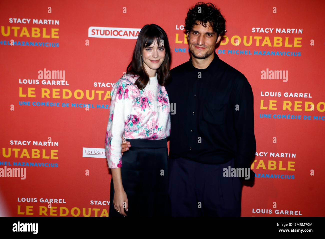 French actors Stacy Martin, left, and Louis Garrel pose during a ...