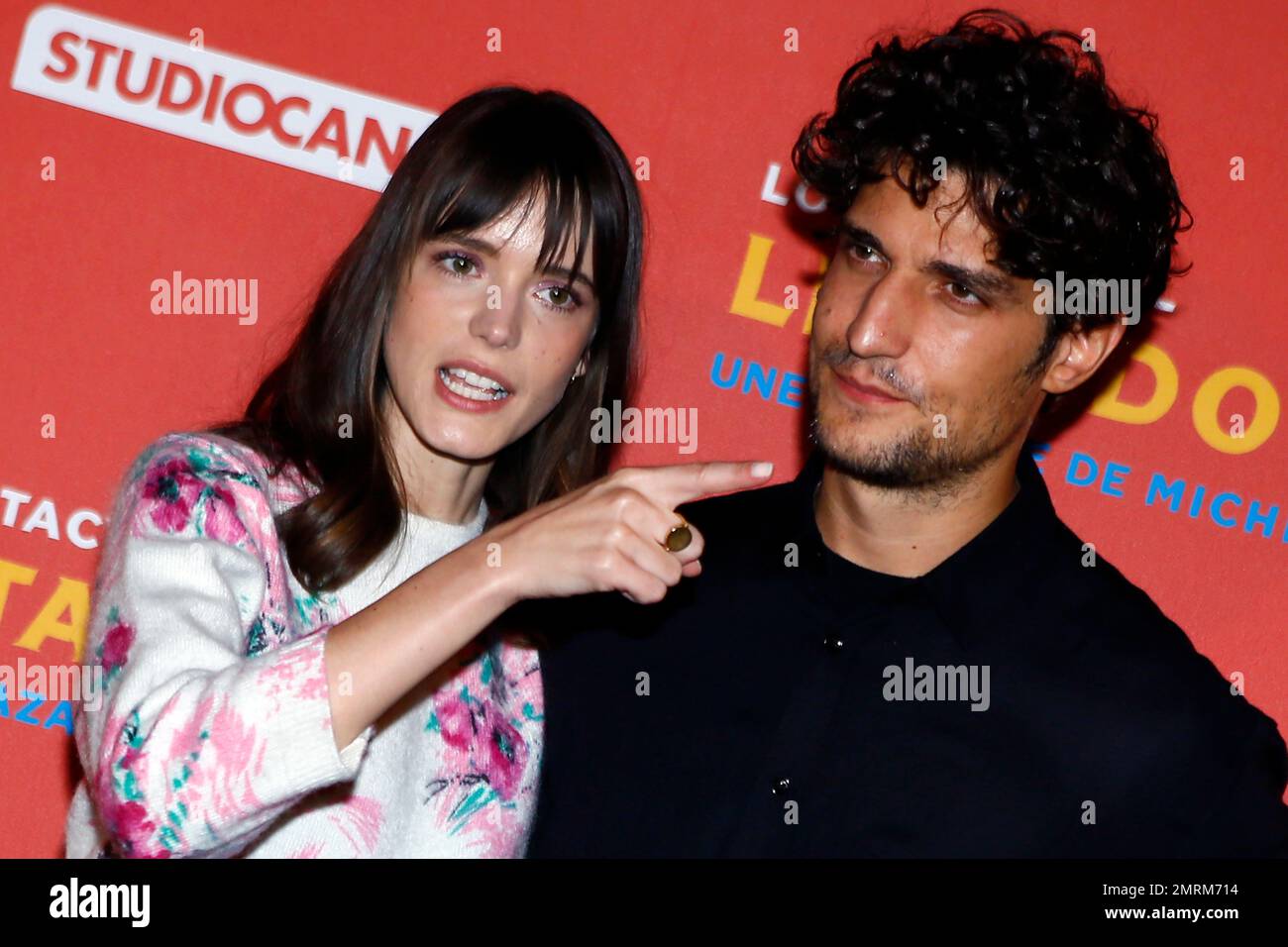 French actors Stacy Martin, left, and Louis Garrel pose during a ...