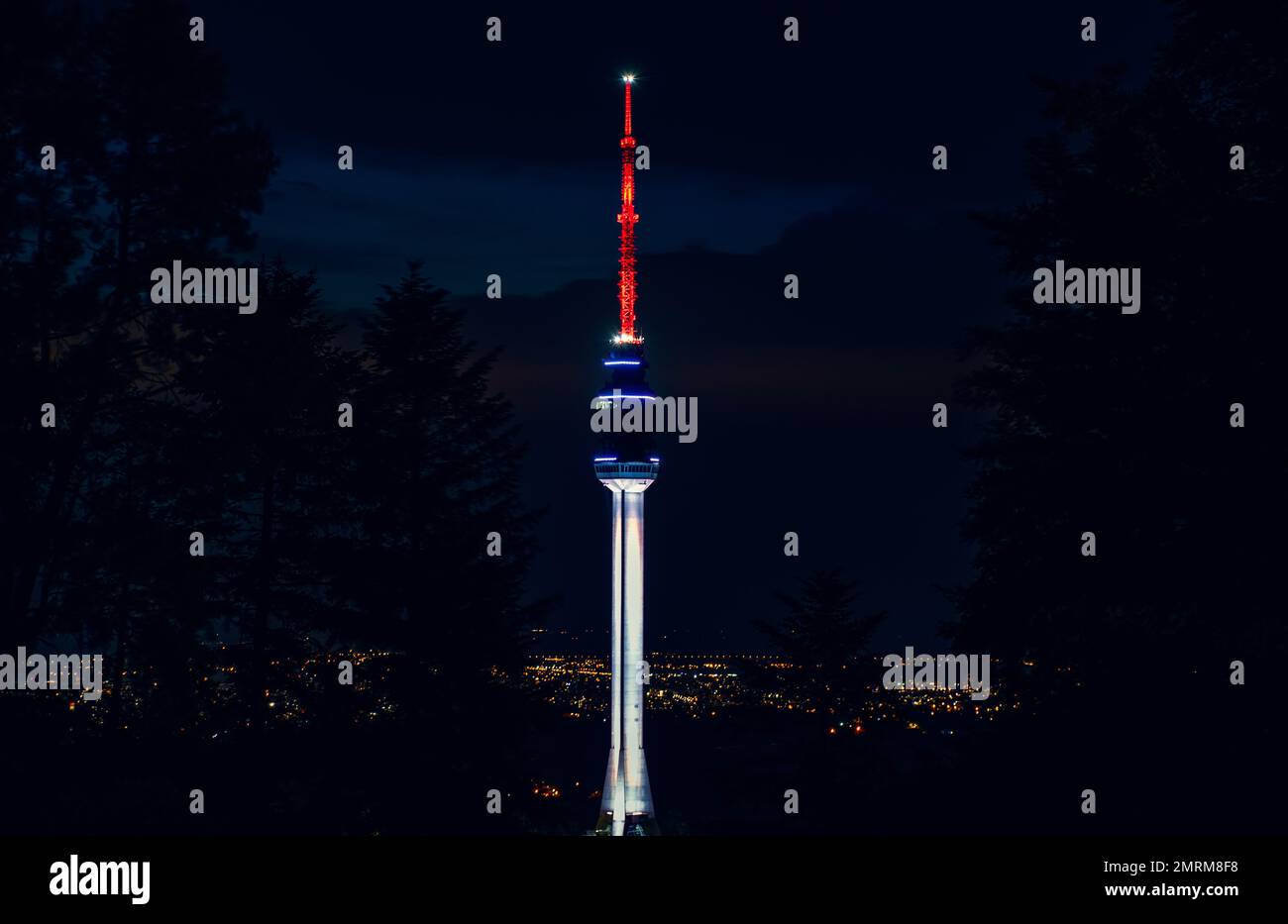 The Avala Tower in Belgrade city, Serbia Stock Photo - Alamy