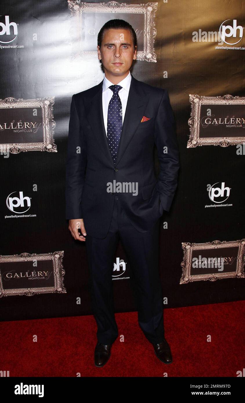 Scott Disick poses for photographers at Gallery Nightclub inside Planet ...