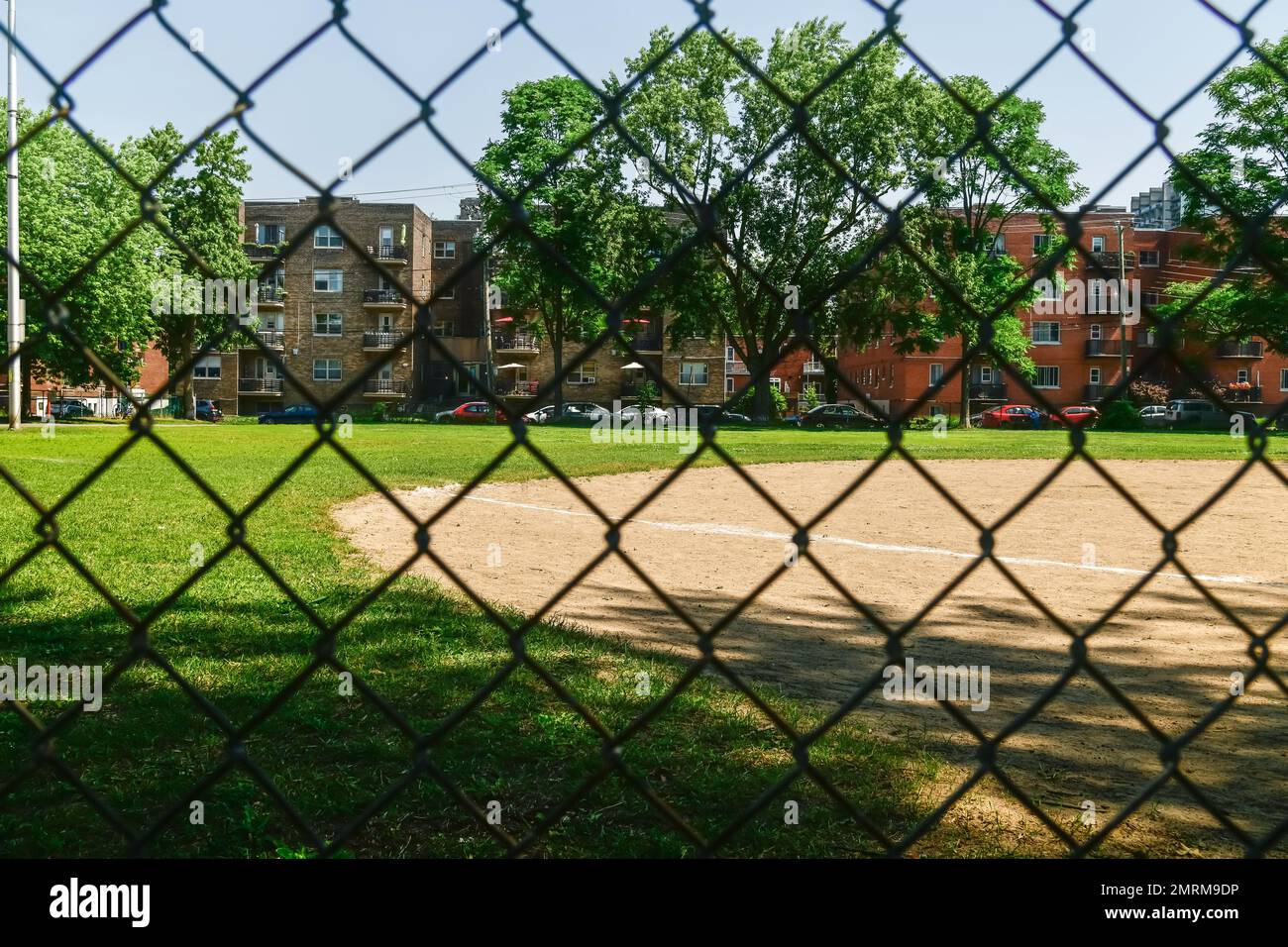 Through the Fence - focus Stock Photo - Alamy