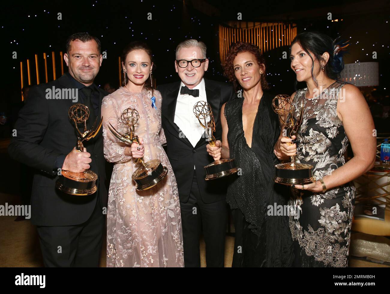 Colin Watkinson, from left, Alexis Bledel, and fourth from left, Julie ...