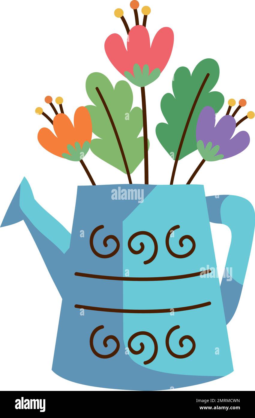 flowers spring in sprinkler Stock Vector Image & Art - Alamy