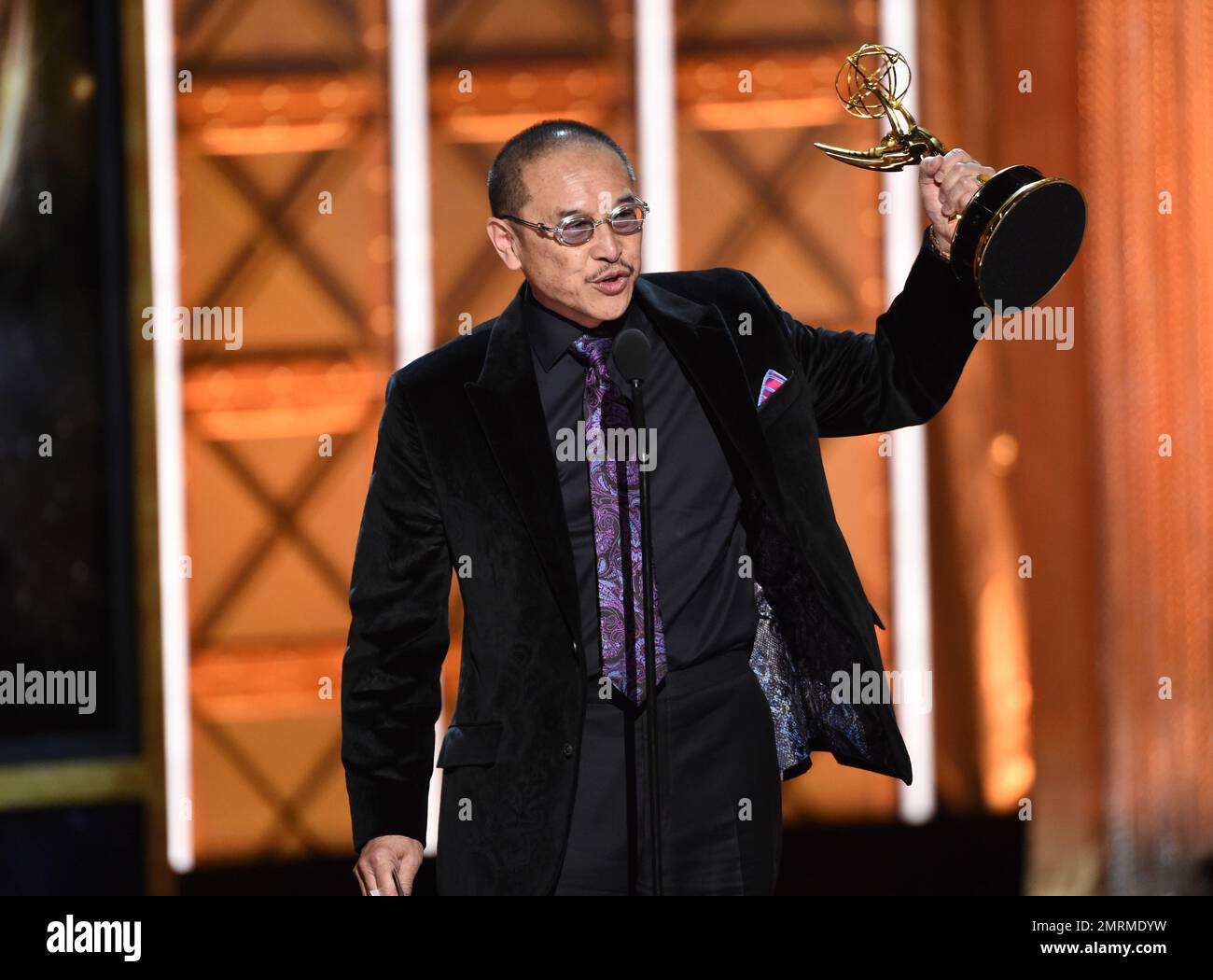 EXCLUSIVE - James Lew accepts the award for outstanding stunt ...