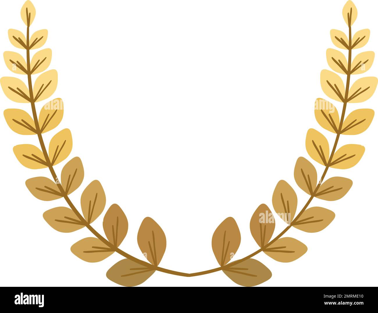 golden wreath crown frame Stock Vector Image & Art - Alamy