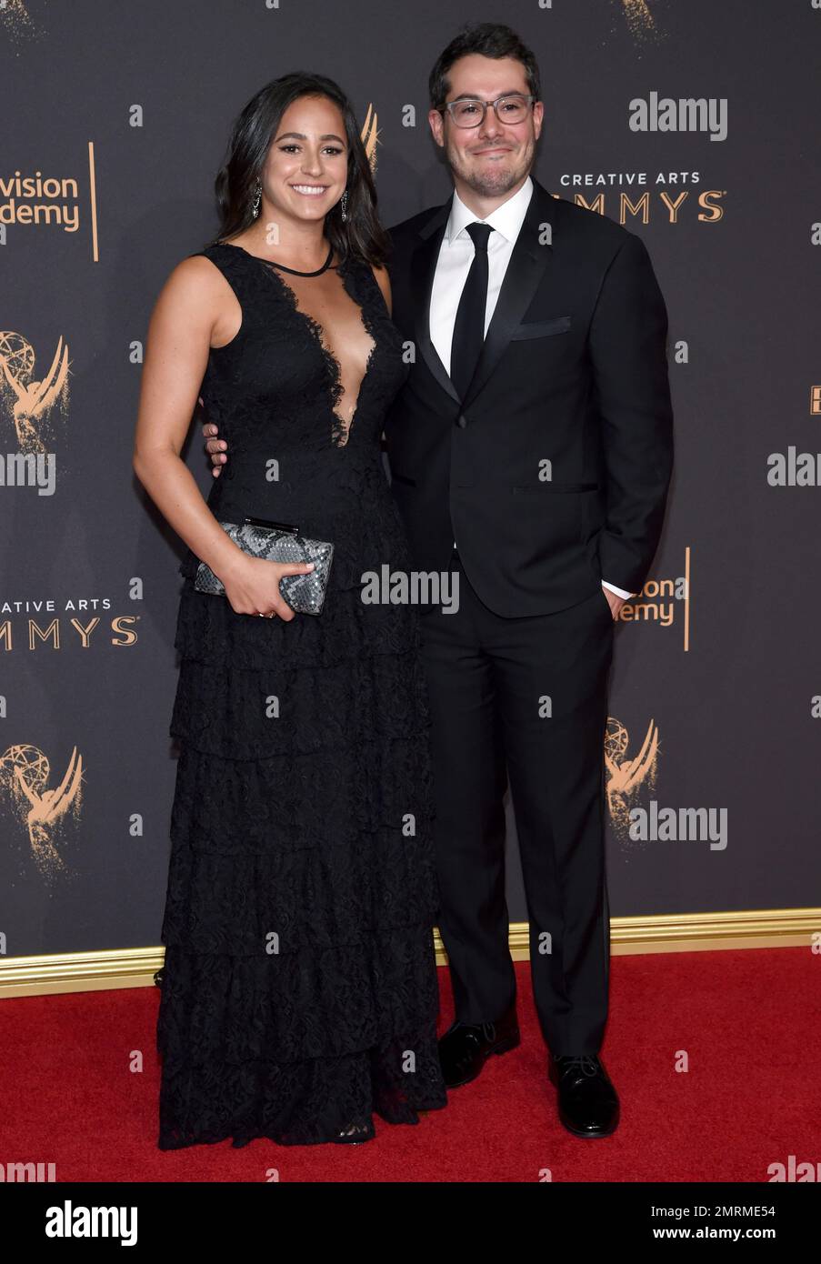 Meredith Allenick, left, and Josh Berger arrive at night two of the ...