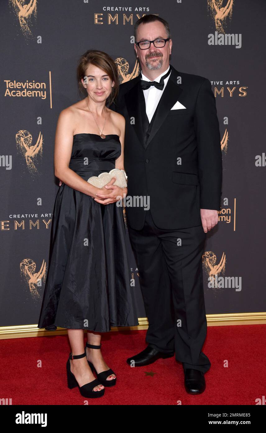 Sue Harding, left, and Paul McFadden arrive at night two of the ...