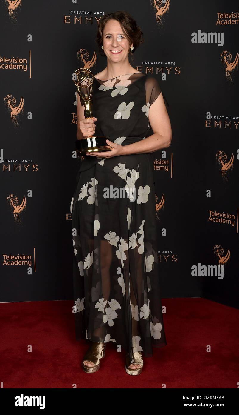 EXCLUSIVE - Jennifer Lilly poses for a portrait with the award for ...