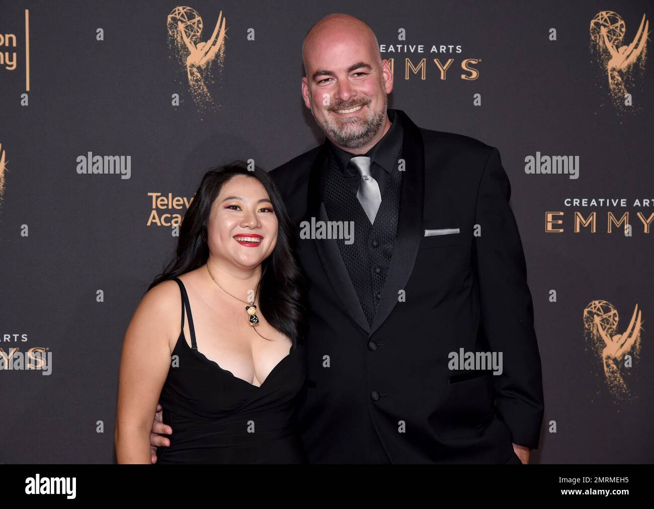 Yisong Chen, from left, and Jeremy Ball arrive at night two of the ...