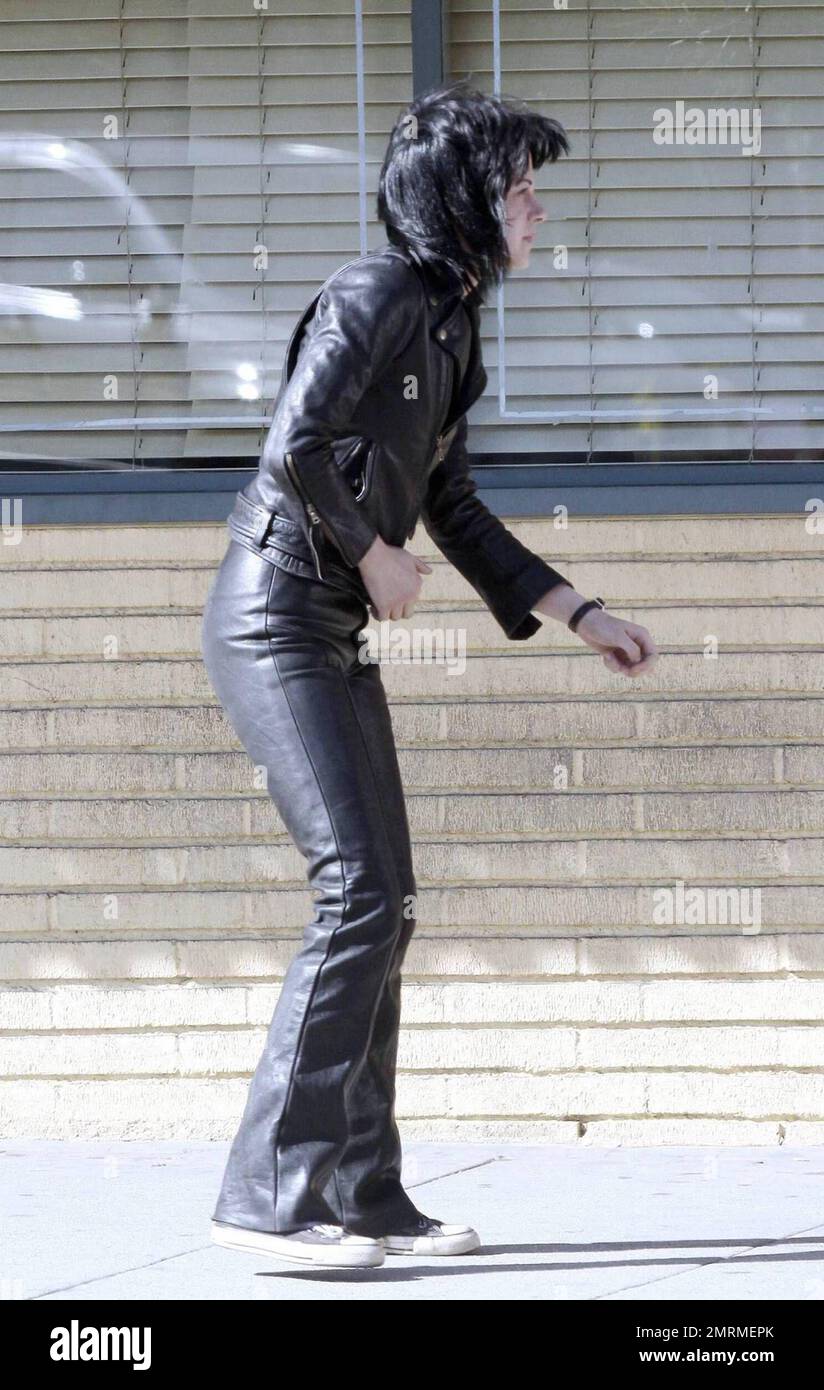 Complete with full leathers and black mullet, Kristin Stewart shoots an ...