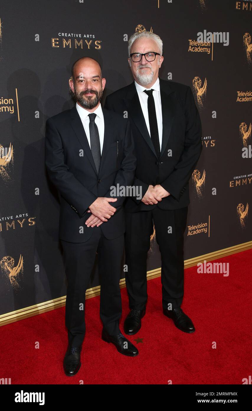Adriano Goldman, left, and Martin Childs arrive at night two of the ...