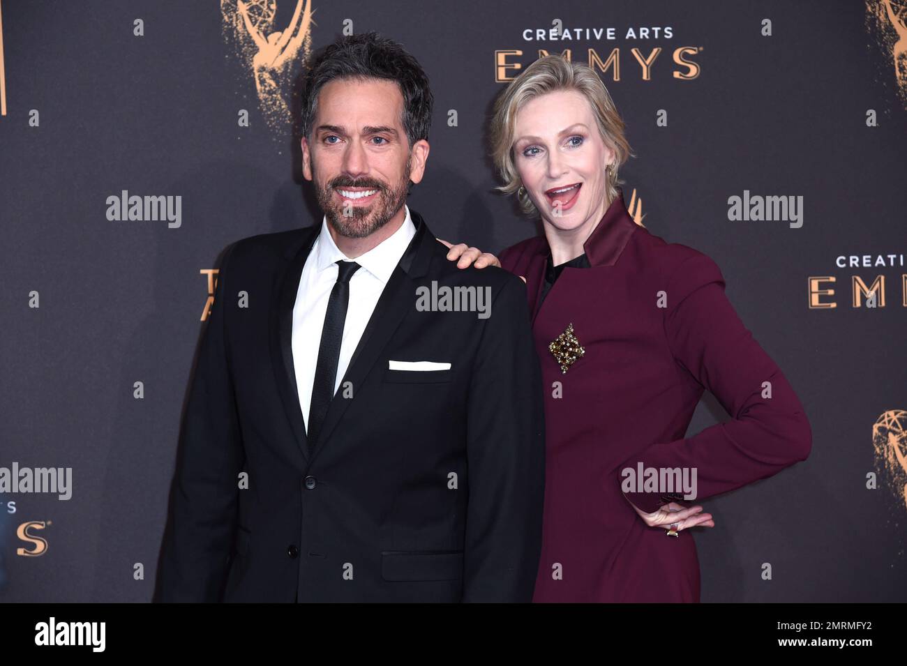 Paul Witton, left, and Jane Lynch arrive at night two of the Creative ...