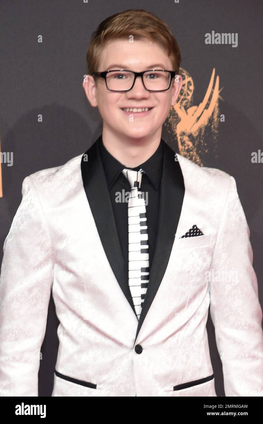 Aidan Miner arrives at night two of the Television Academy's 2017 ...