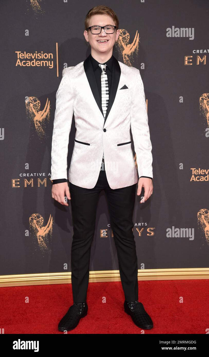 Aidan Miner arrives at night two of the Television Academy's 2017 ...