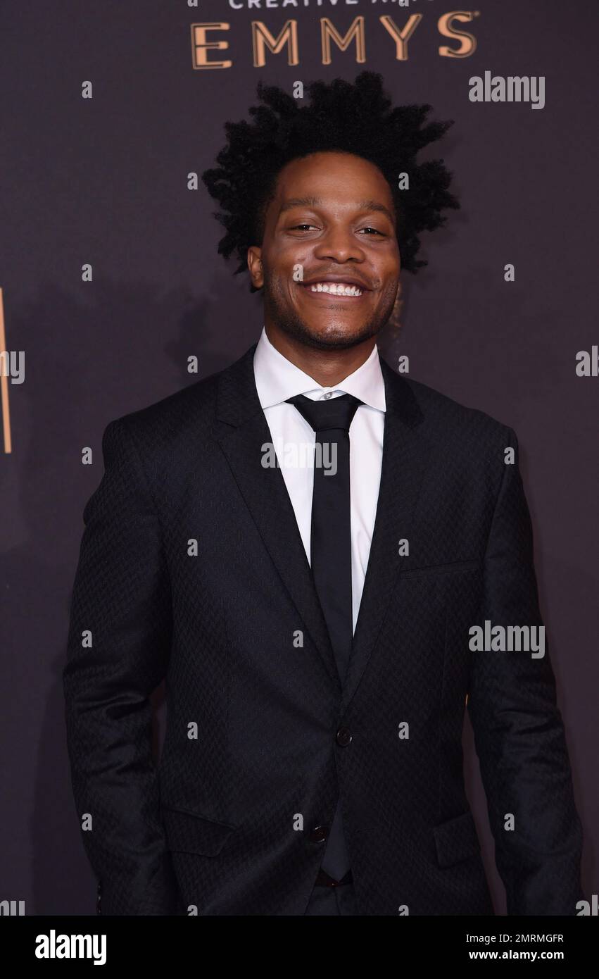 Jermaine Fowler arrives at night two of the Creative Arts Emmy Awards ...