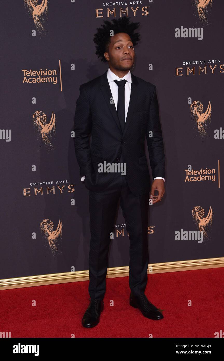 Jermaine Fowler arrives at night two of the Creative Arts Emmy Awards ...
