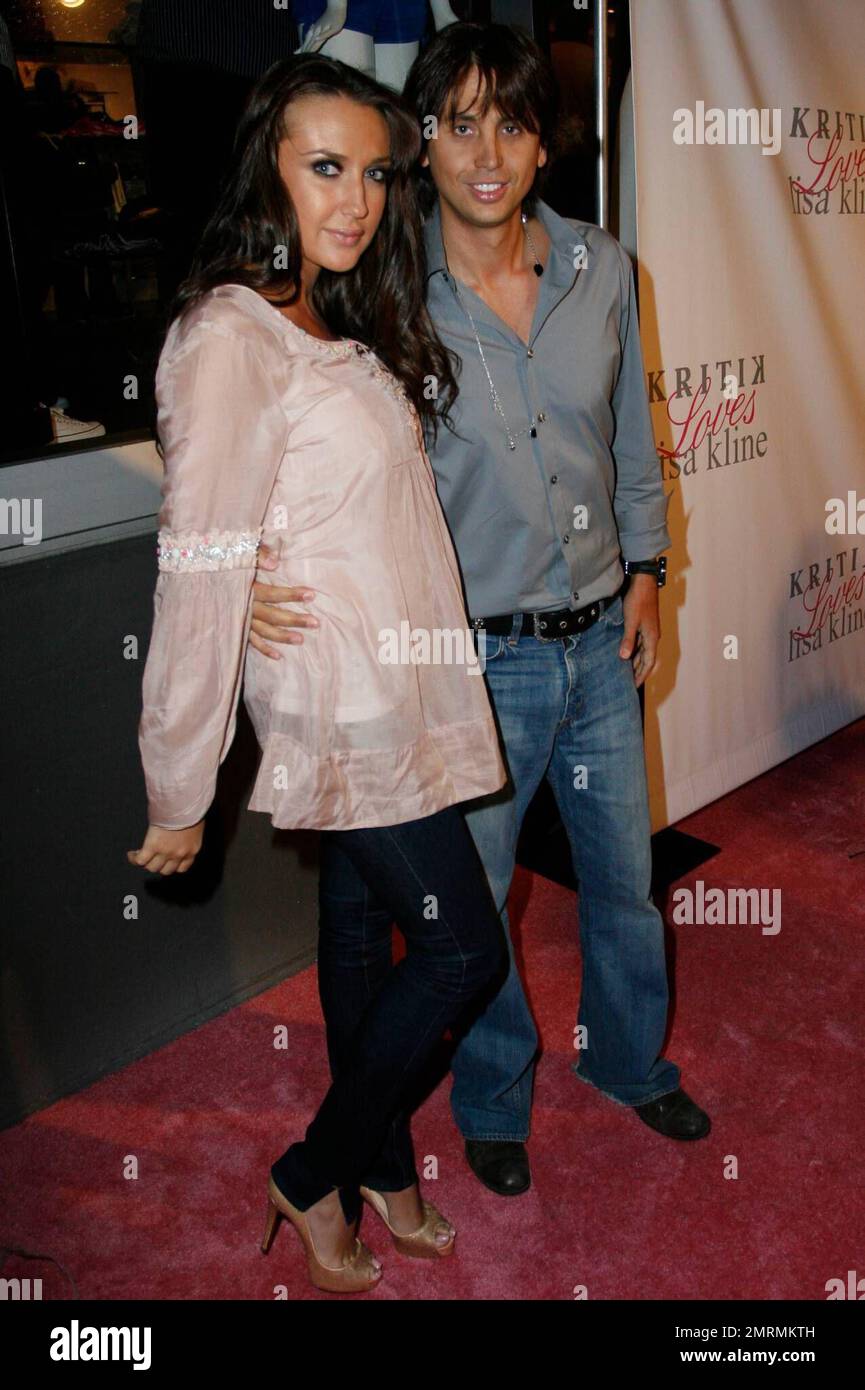 Jonathan Cheban and Anna Anisimova arrives to the Kritik Party at Lisa ...