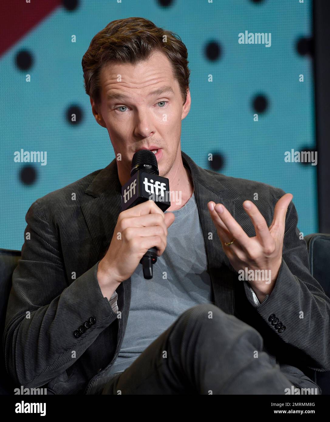 Benedict Cumberbatch attends a press conference for "The Current War ...
