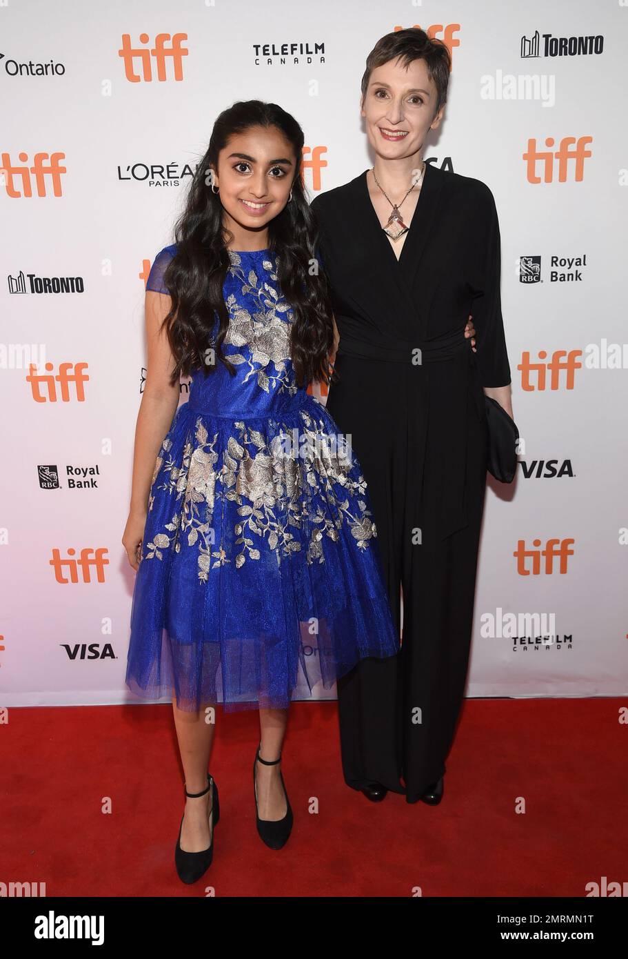 Saara Chaudry, left, and director Nora Twomey attend a premiere for ...