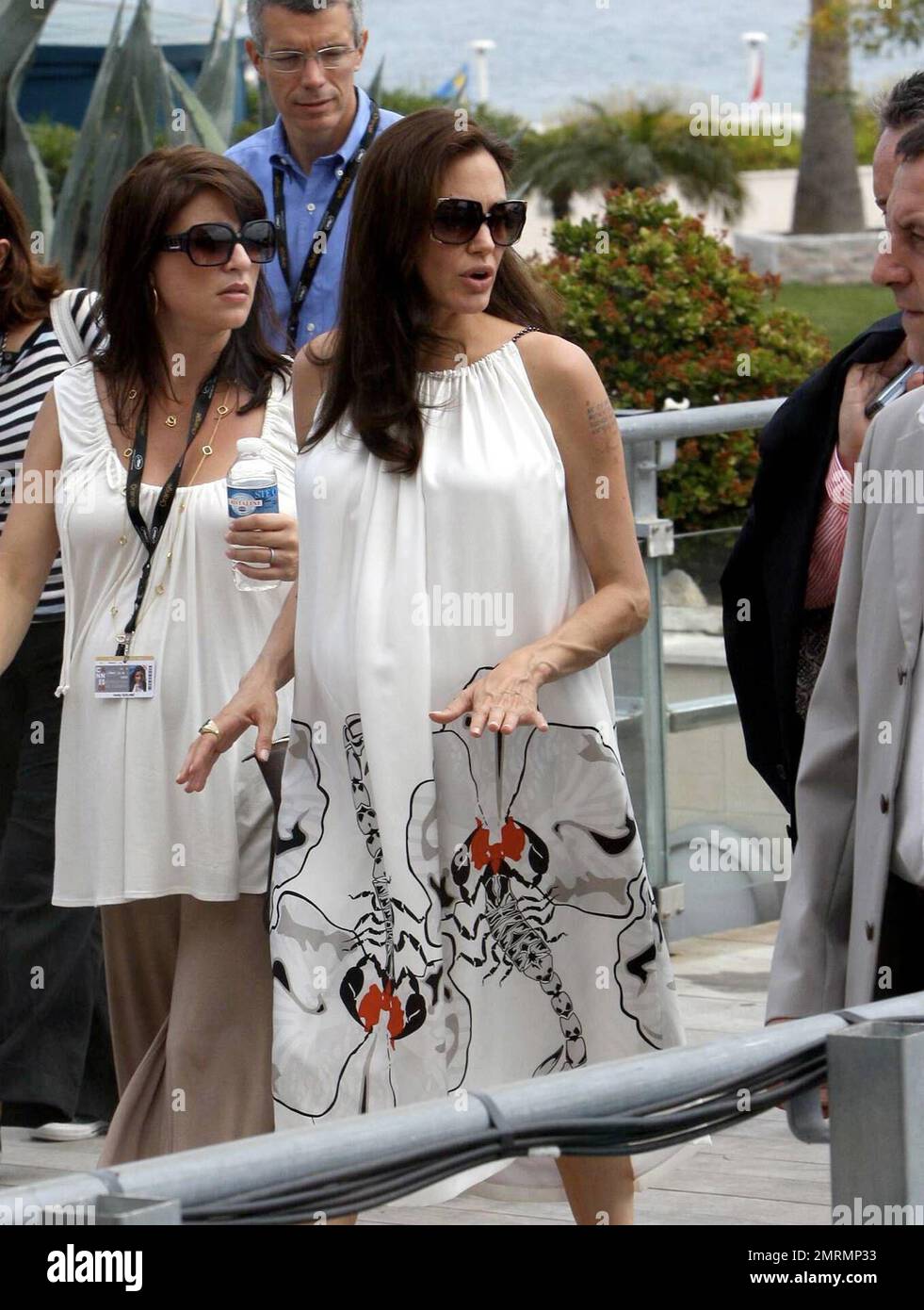 A very pregnant Angelina Jolie attends the photocall for "Kung Fu Panda ...