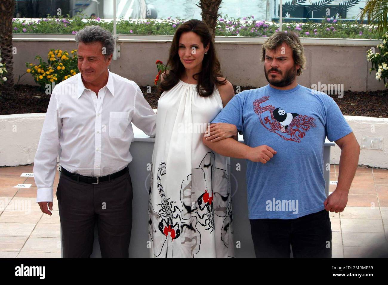 A very pregnant Angelina Jolie attends the photocall for "Kung Fu Panda ...