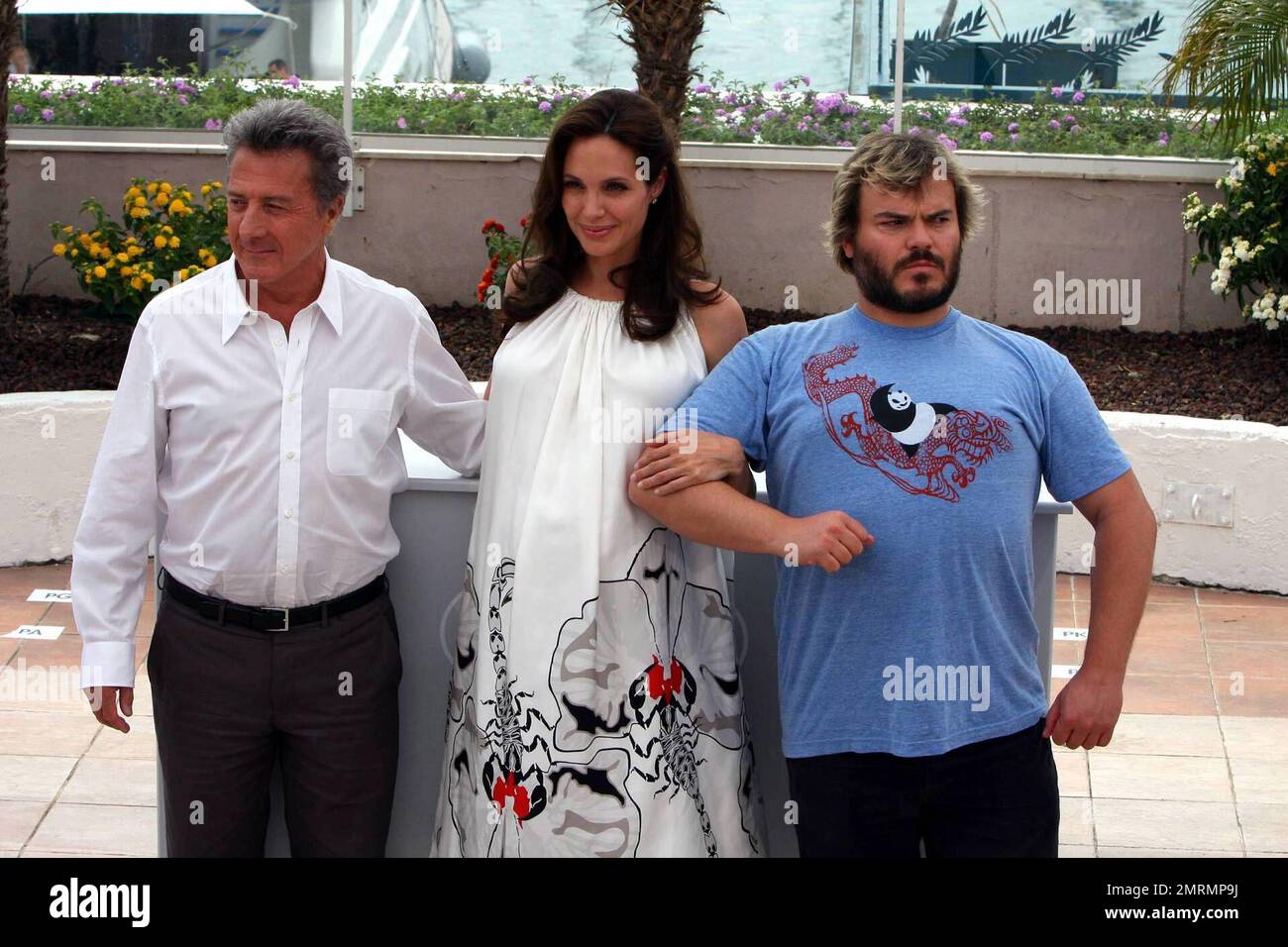 A very pregnant Angelina Jolie attends the photocall for "Kung Fu Panda ...
