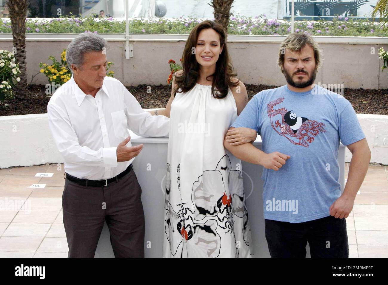 A very pregnant Angelina Jolie attends the photocall for "Kung Fu Panda ...