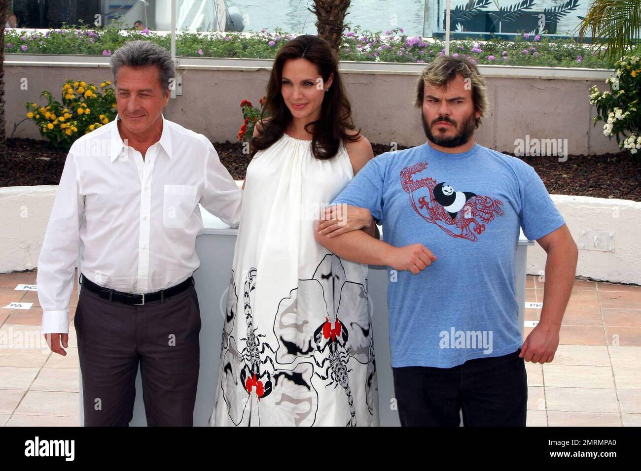 A very pregnant Angelina Jolie attends the photocall for "Kung Fu Panda ...