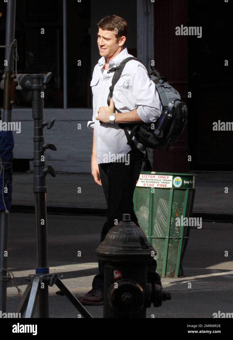 Mila Kunis films scenes on the set of her movie Friends With Benefits ...