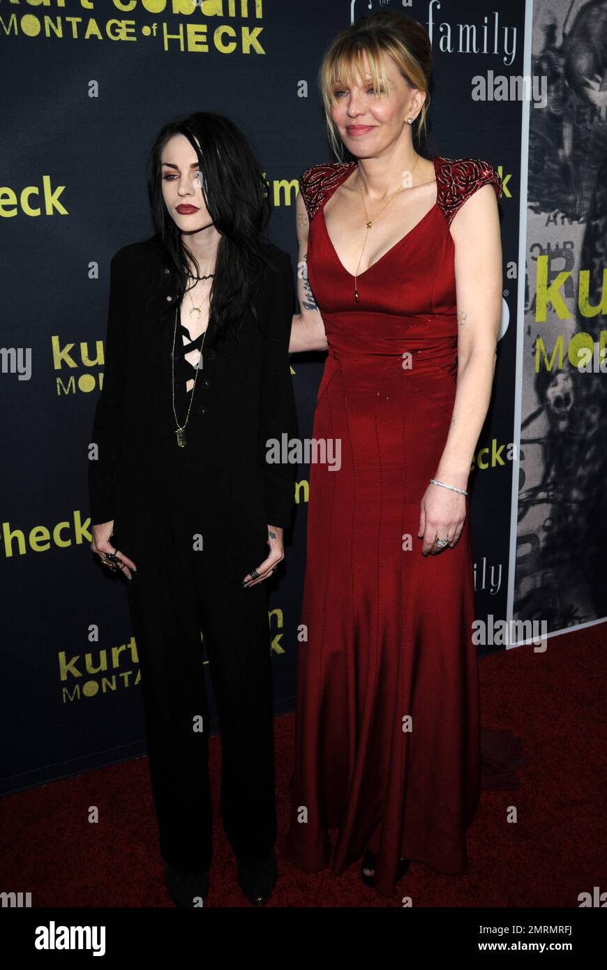 Courtney Love and Frances Bean Cobain attend the Los Angeles premiere ...