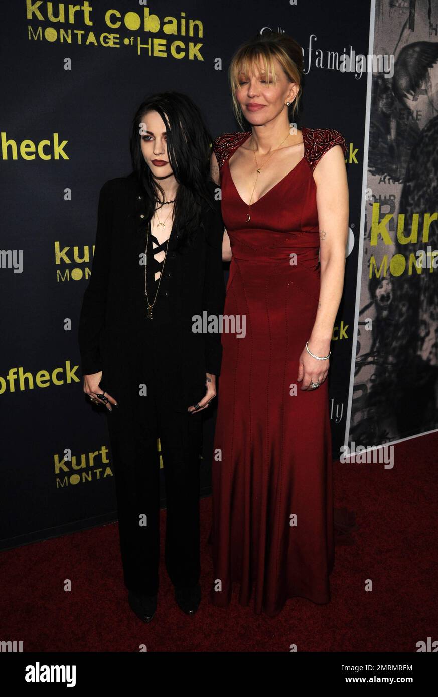 Courtney Love and Frances Bean Cobain attend the Los Angeles premiere ...