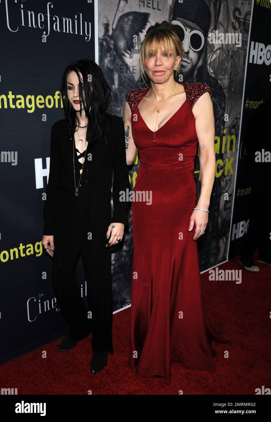 Courtney Love and Frances Bean Cobain attend the Los Angeles premiere ...