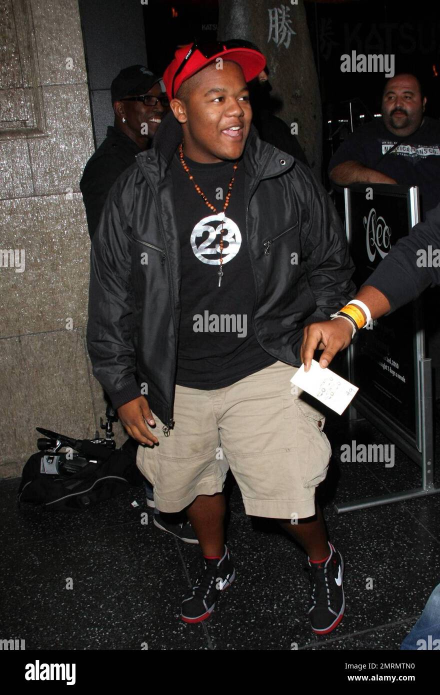 "Dancing with the Stars" contestant Kyle Massey poses for photos as he ...