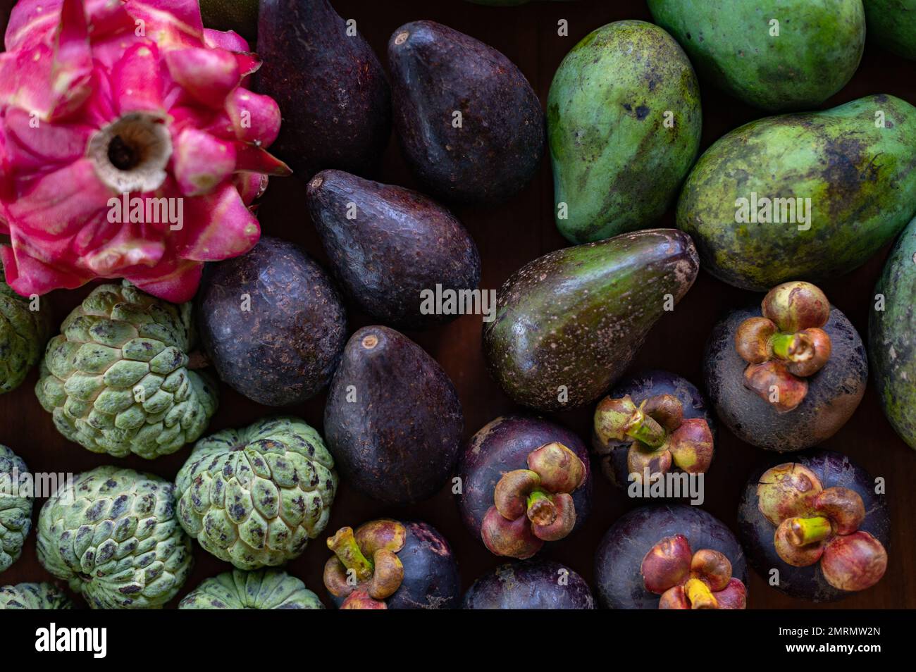 Set of Balinese fruits and vegetables . Flat lay Stock Photo - Alamy