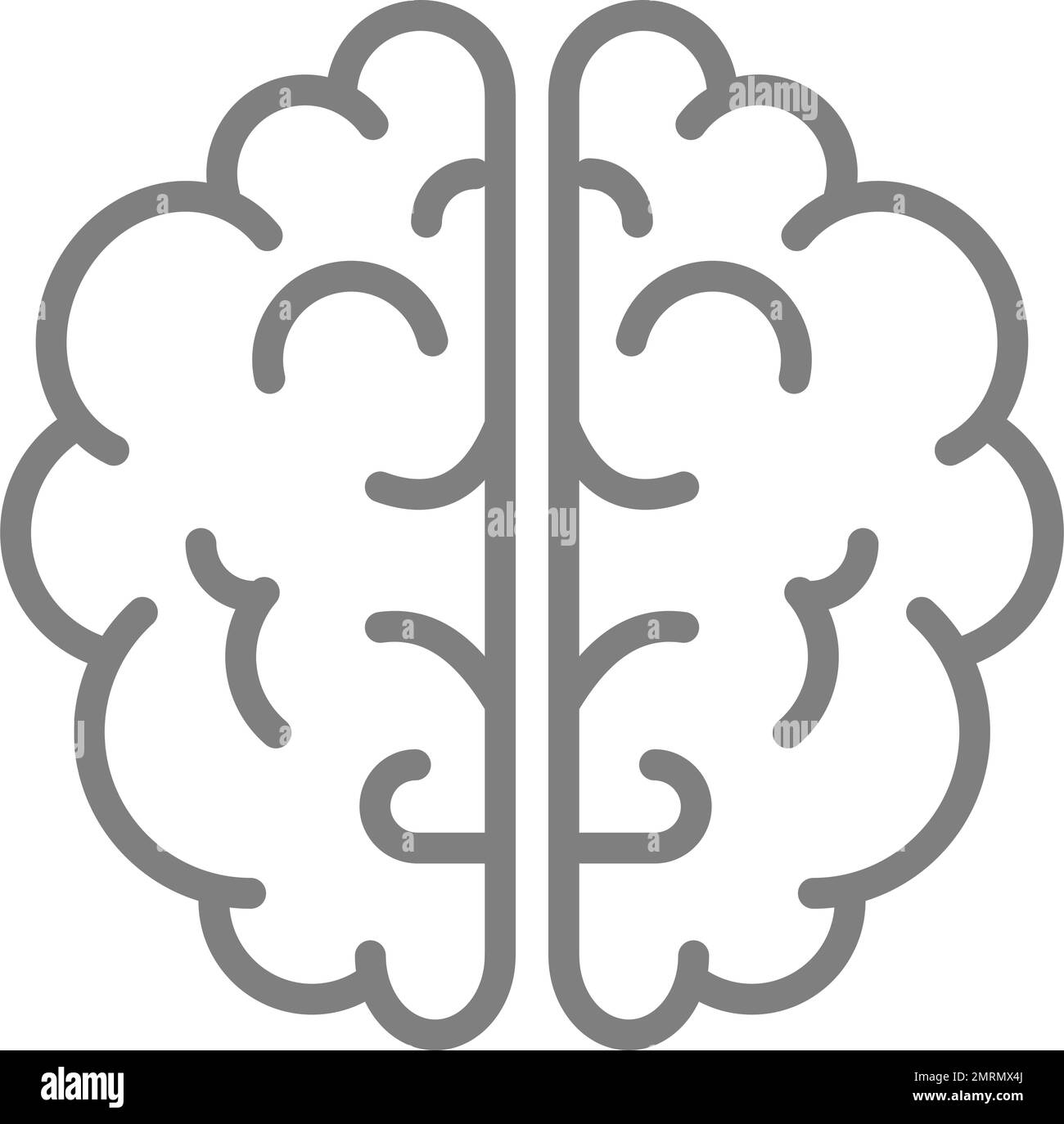 Brain icon. Vector memory symbol. Human neurology illustration. Medical ...