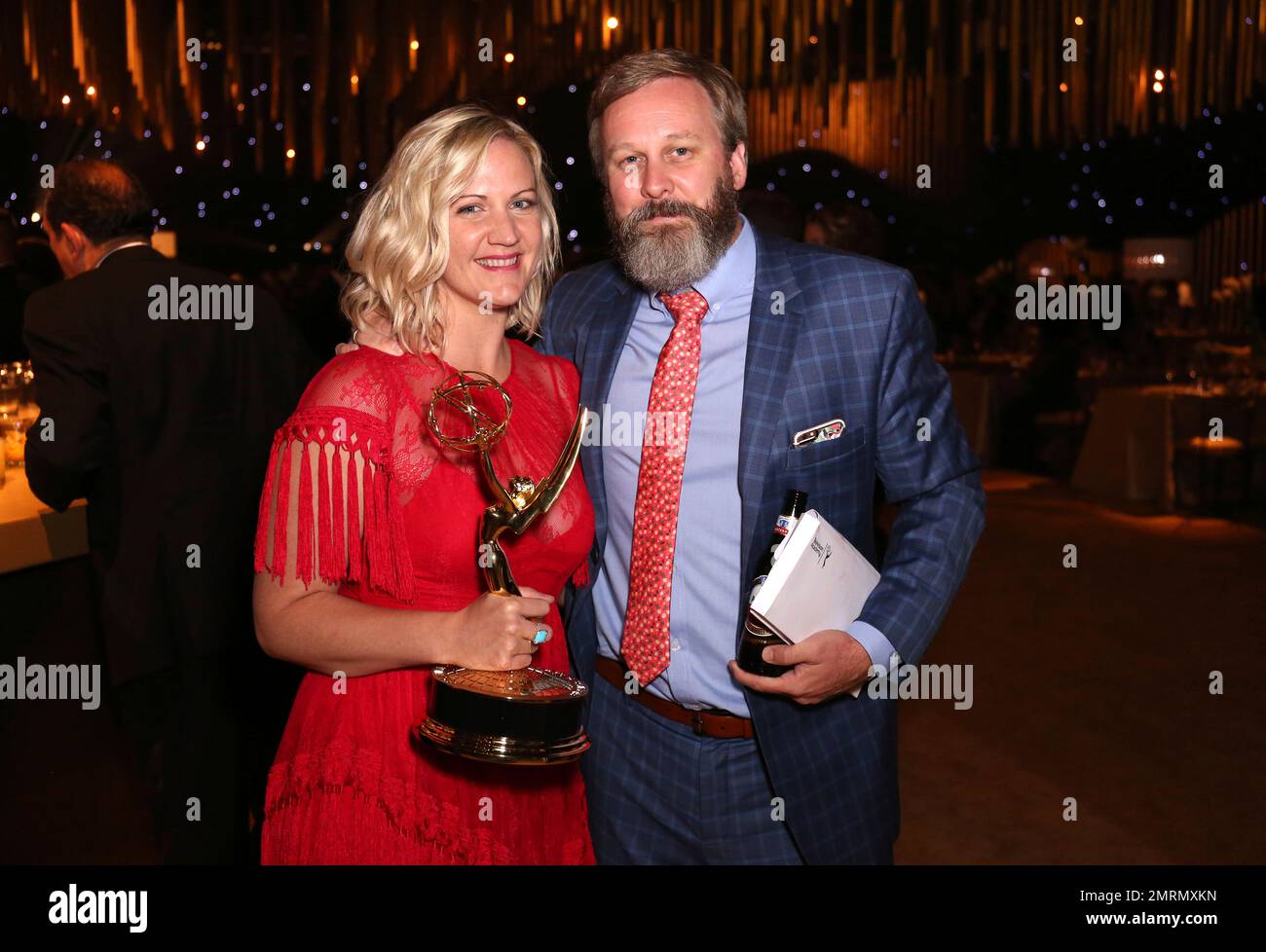 Lizzie Molyneux, left, winner of the award for outstanding animated ...