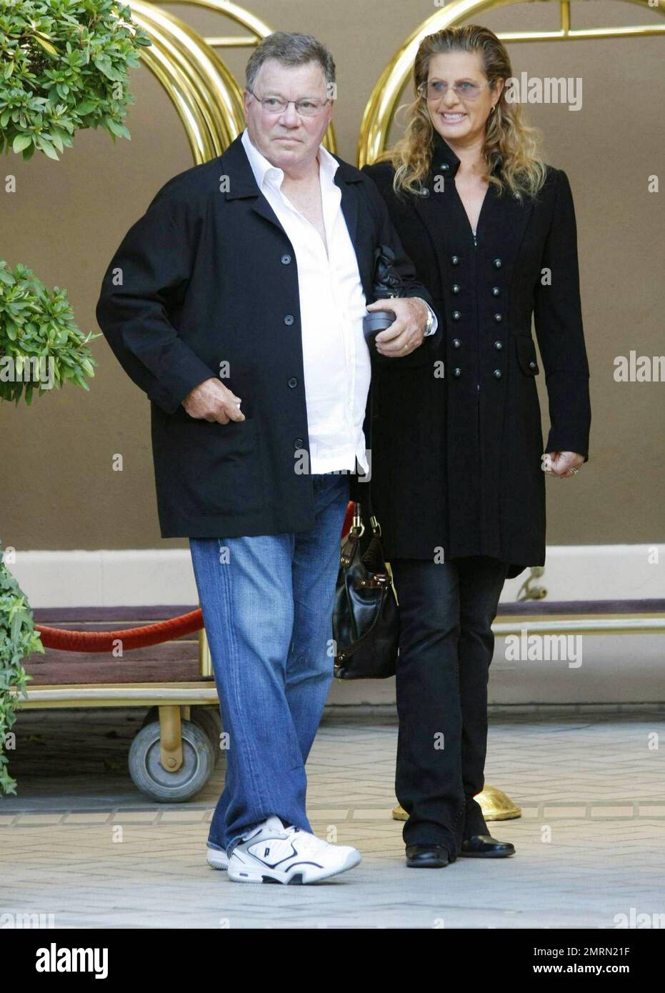 William Shatner and wife Elizabeth Martin at The Four Seasons Hotel for ...