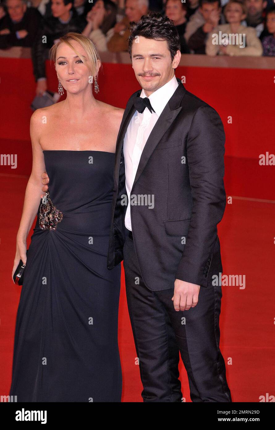 Actor James Franco and Creative Director of Gucci Frida Giannini walk ...