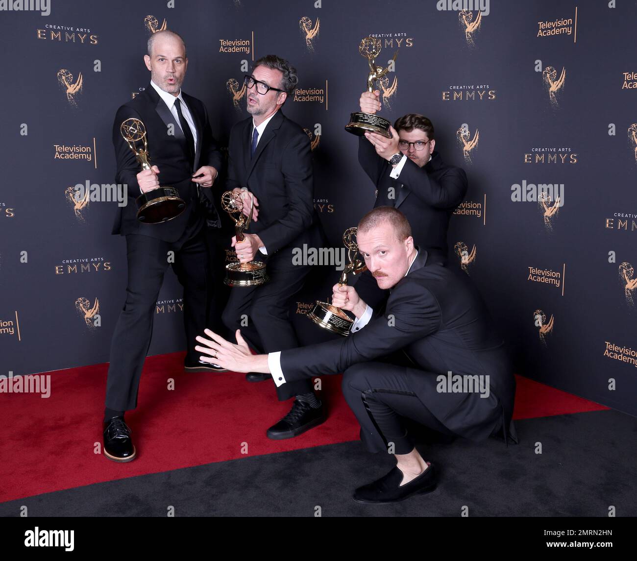 EXCLUSIVE - Orion Tait, from left, William Trebutien, Daniel Oeffinger, and Thomas Schmid pose ...