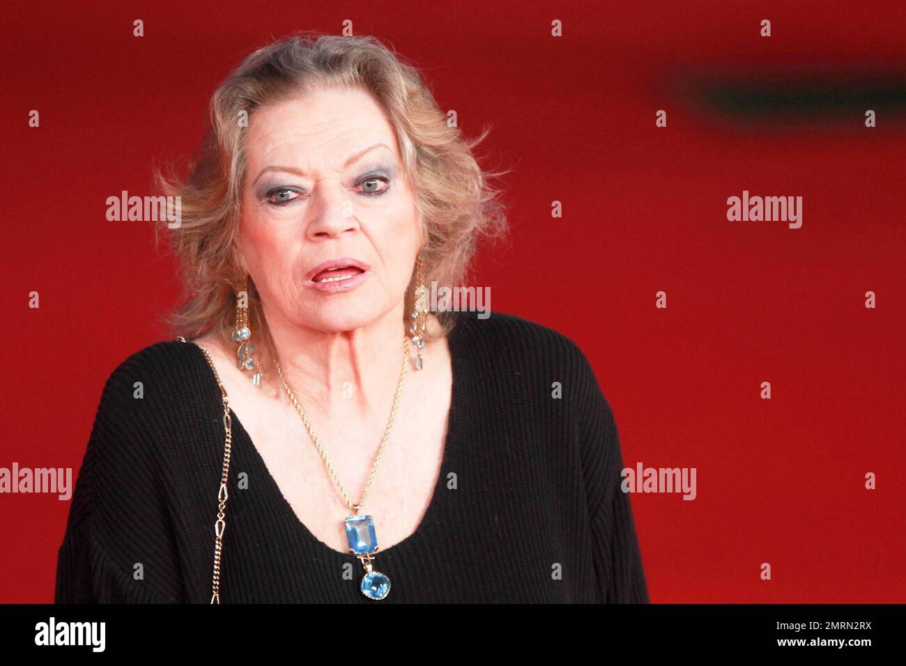 Anita Ekberg on the red carpet at Auditorium Parco Della Musica for the ...