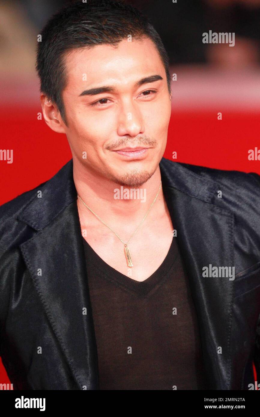 Hu Bing on the red carpet at Auditorium Parco Della Musica for the ...