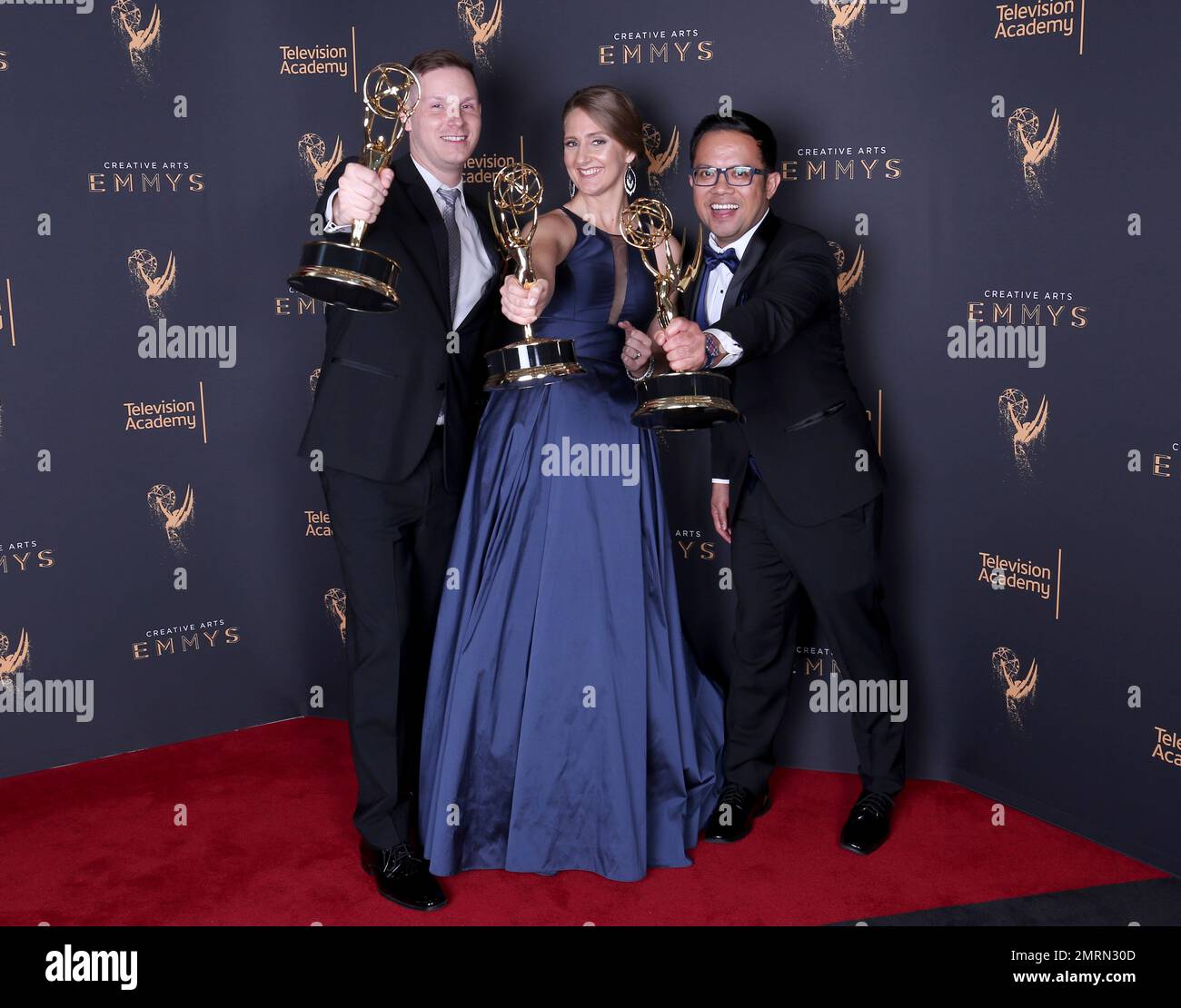 EXCLUSIVE - John Roha, from left, Jamie Martin, and John Lim pose for a ...