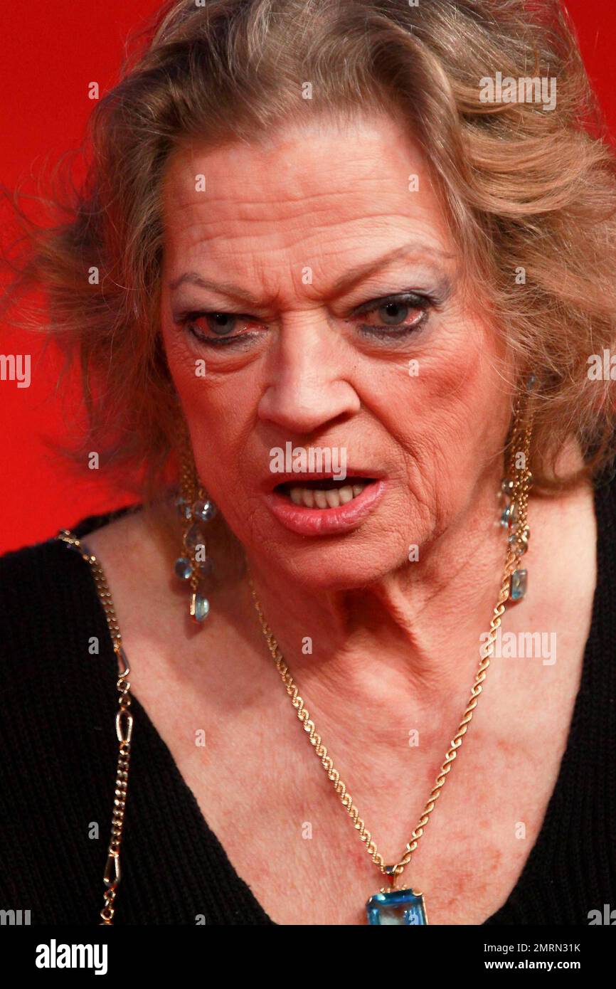 Anita Ekberg on the red carpet at Auditorium Parco Della Musica for the ...